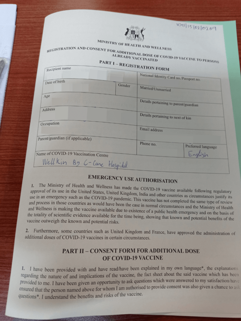 Getting the J&J Booster Vaccine in Mauritius as a Non-Citizen • Mind of ...