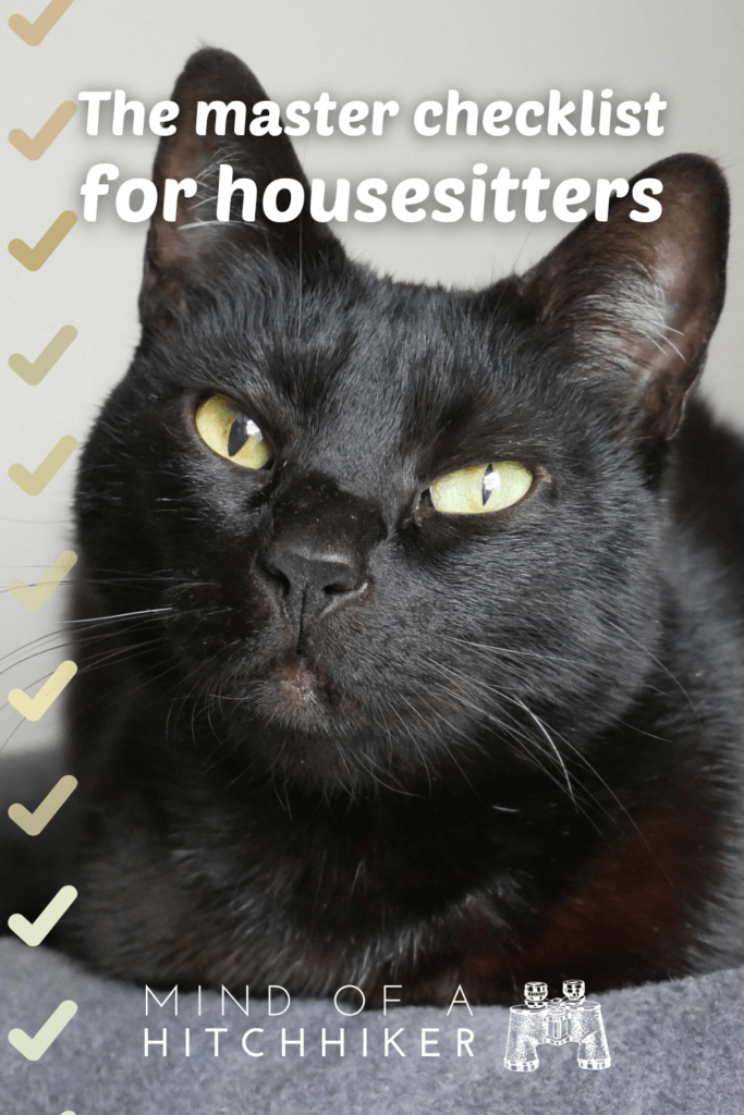 Housesitting Checklists: Before, During, and After Catsitting • Mind of ...